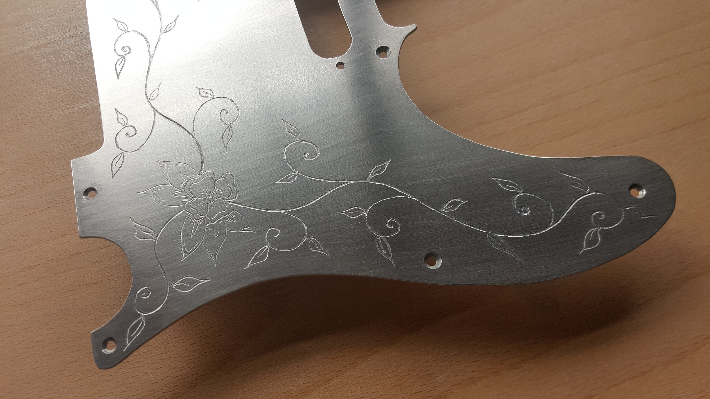 Telecaster Engraved Aluminium Pickguard Hand Formed and Hand - Etsy