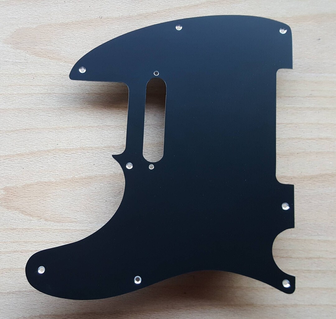 Left Handed Telecaster Aluminium Pickguard Anodised Black Aluminium for ...
