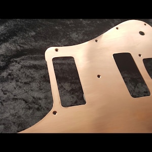 Telecaster 72 Deluxe Pickguard in Solid Copper for P90 Soapbar Pickups ...