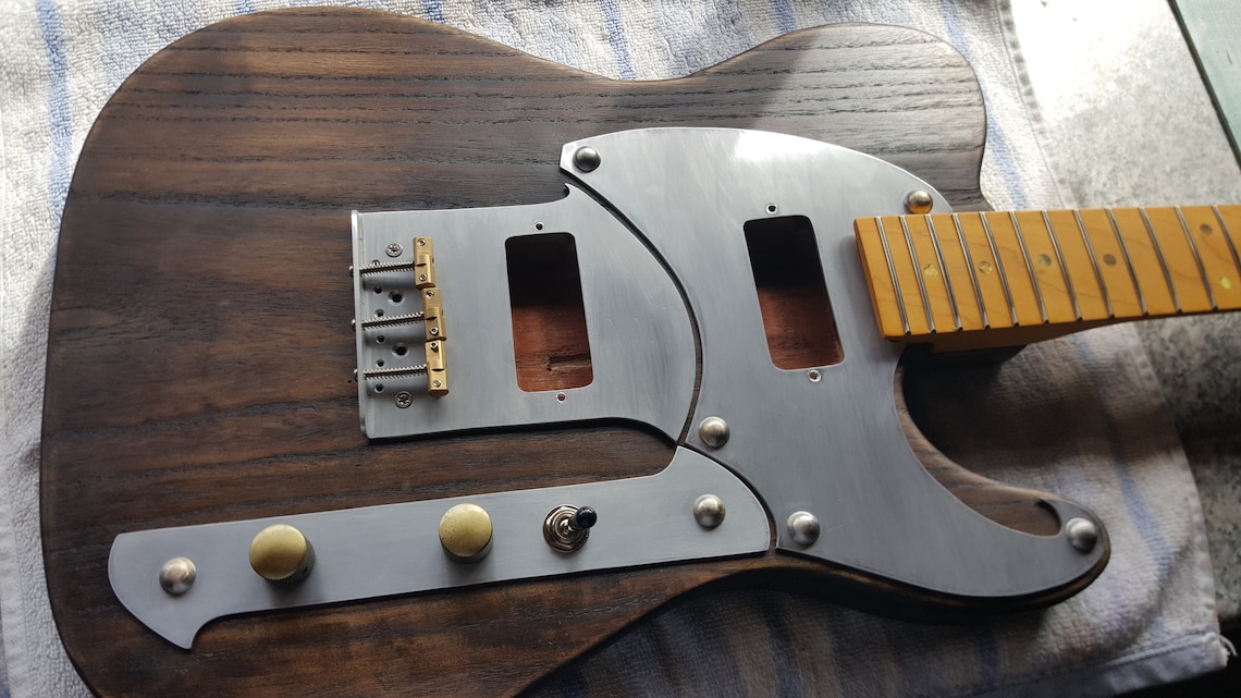 Custom Made Aluminium Telecaster Bridge Pickguard and Control - Etsy