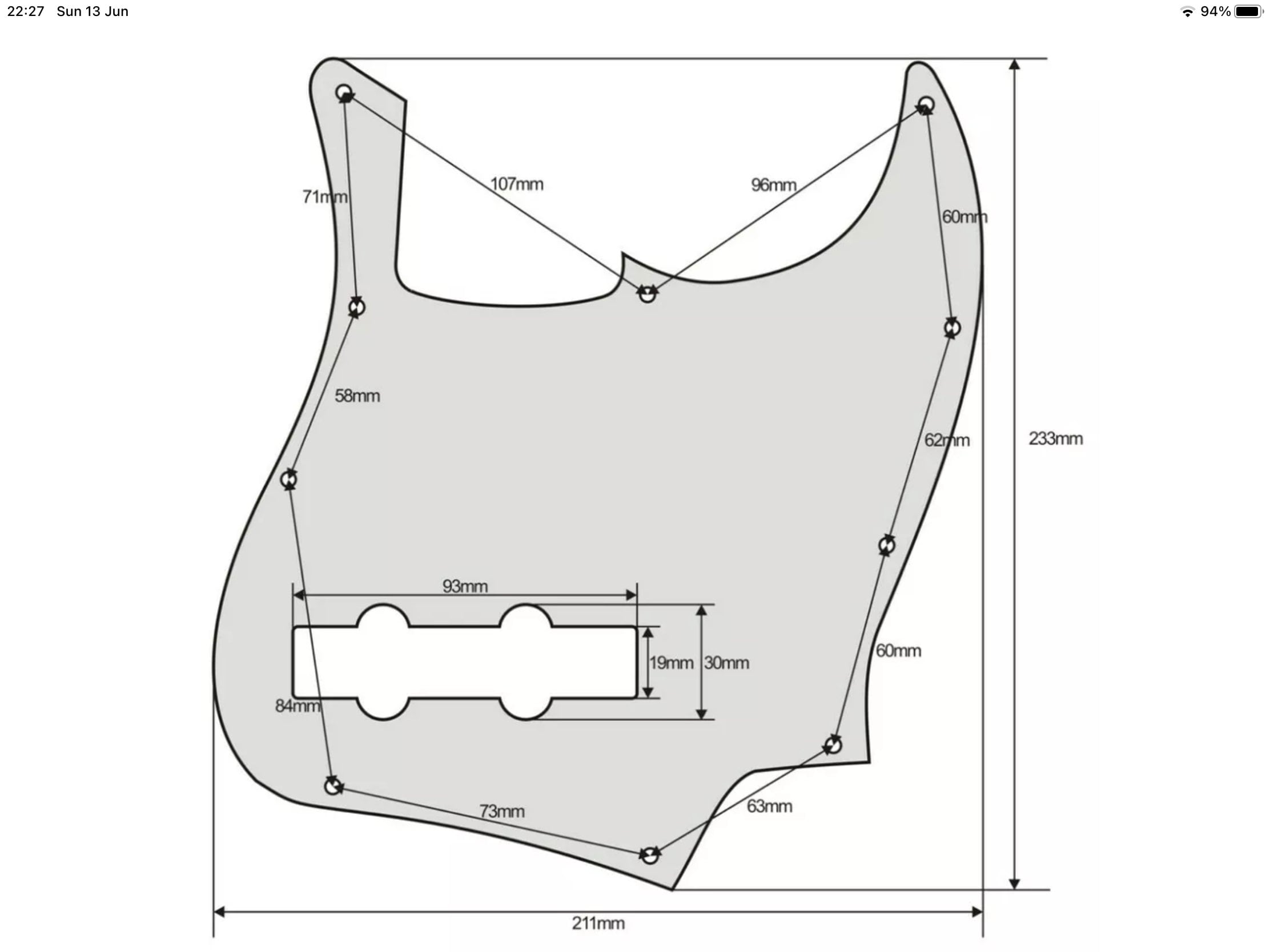 Engraved Jazz Bass Pickguard in Gold Anodised Aluminium Fits FENDER USA ...