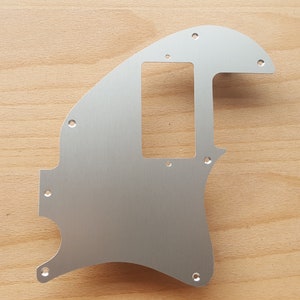 Telecaster Custom Shaped Pickguard, Aluminium Hand Made Pickguard, Fits ...