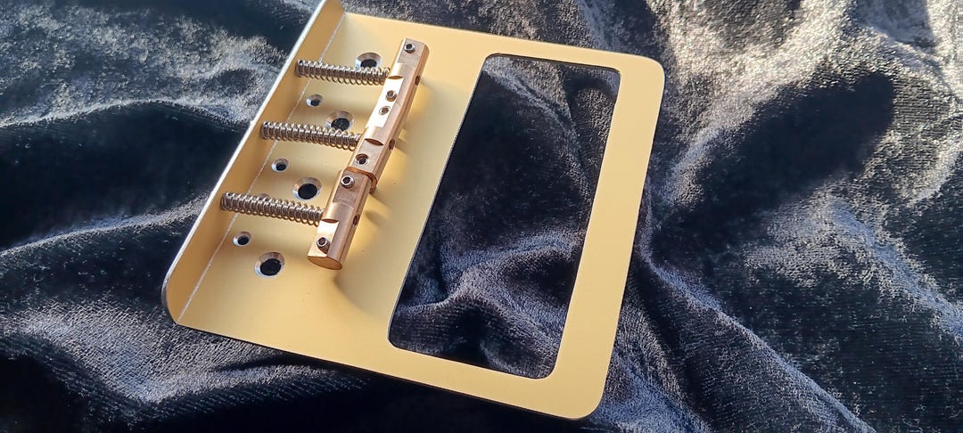 Bridge in Telecaster Style for P90 Soapbar Pickup, Custom Design ...