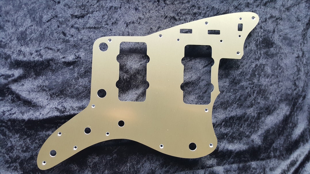 Jazzmaster Gold Anodised Pickguard to Fit Fender USA or MIM or Squier ...