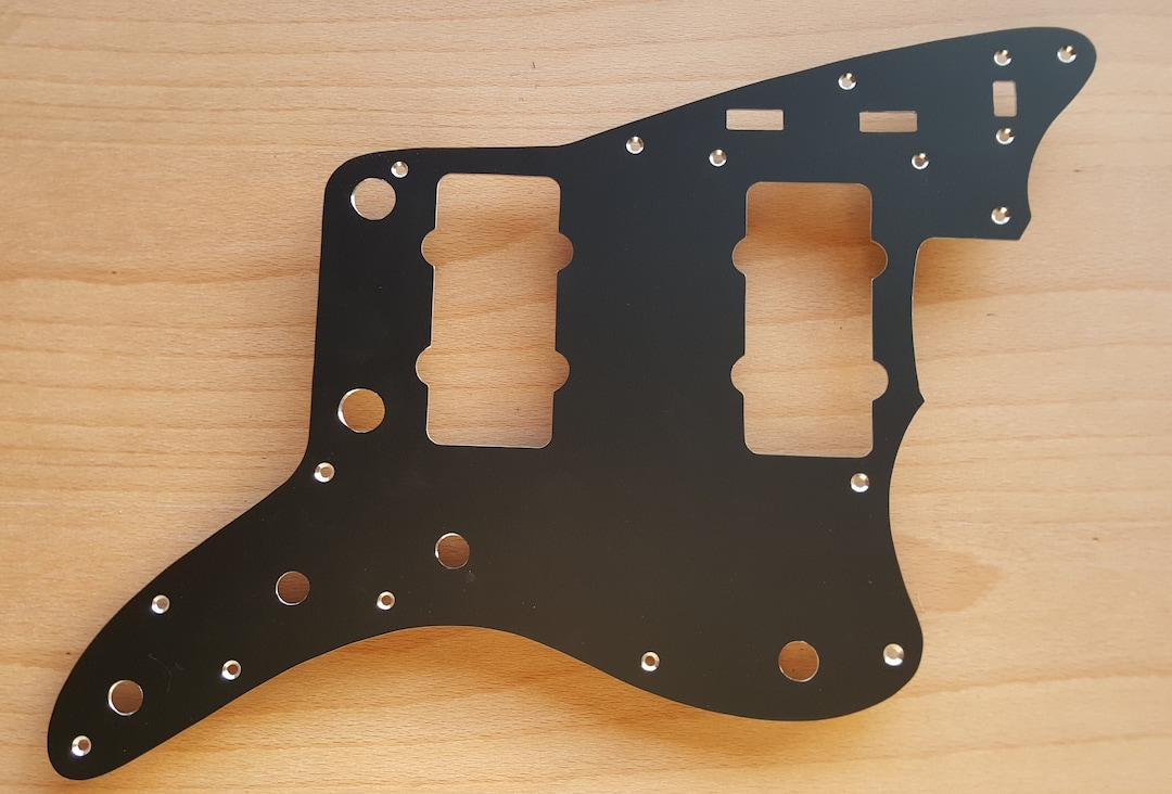 Jazzmaster Black Anodised Pickguard to Fit Fender USA or MIM or Squier ...
