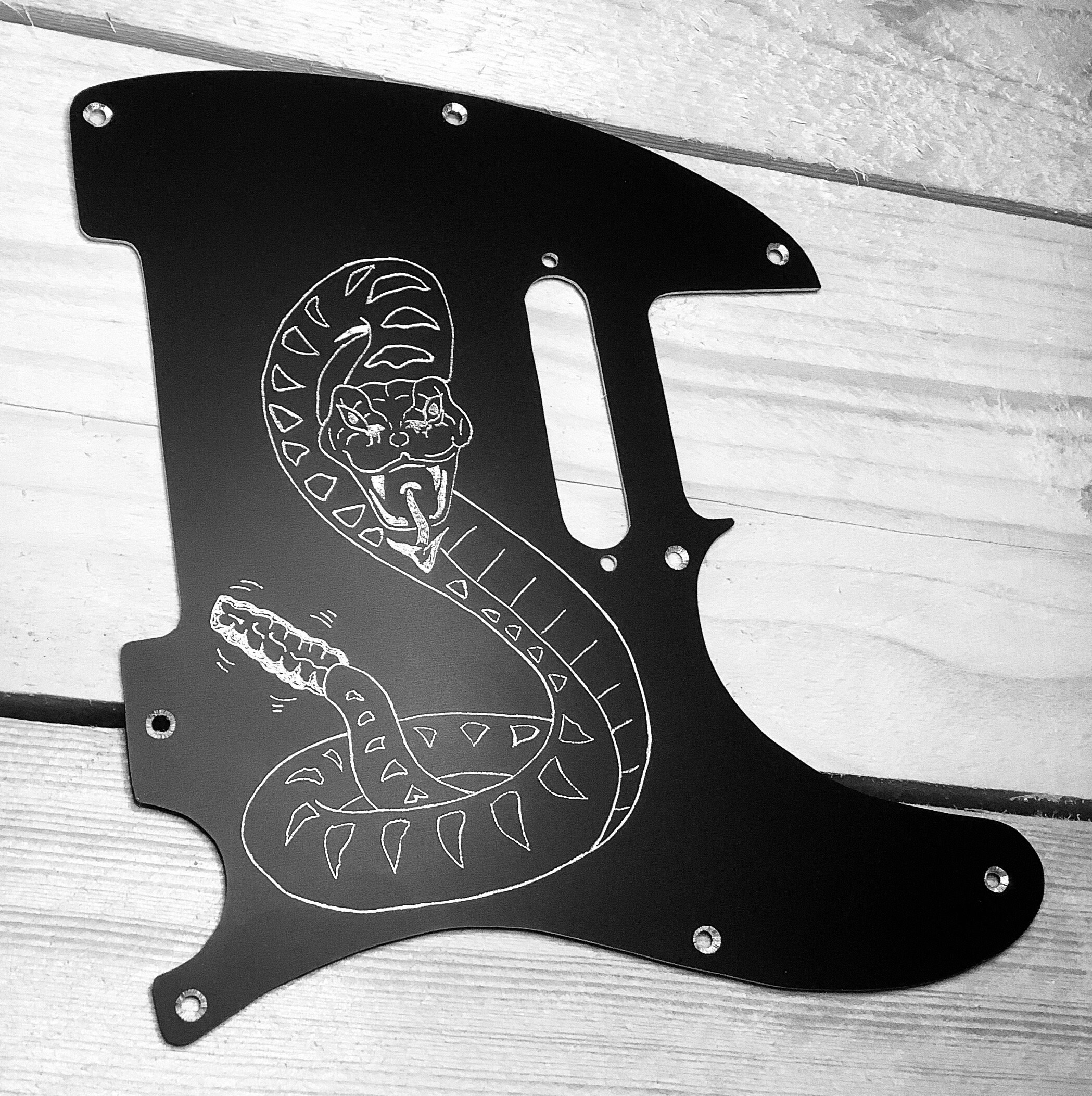 Engraved Telecaster Pickguard Hand Made Hand Engraved Black - Etsy