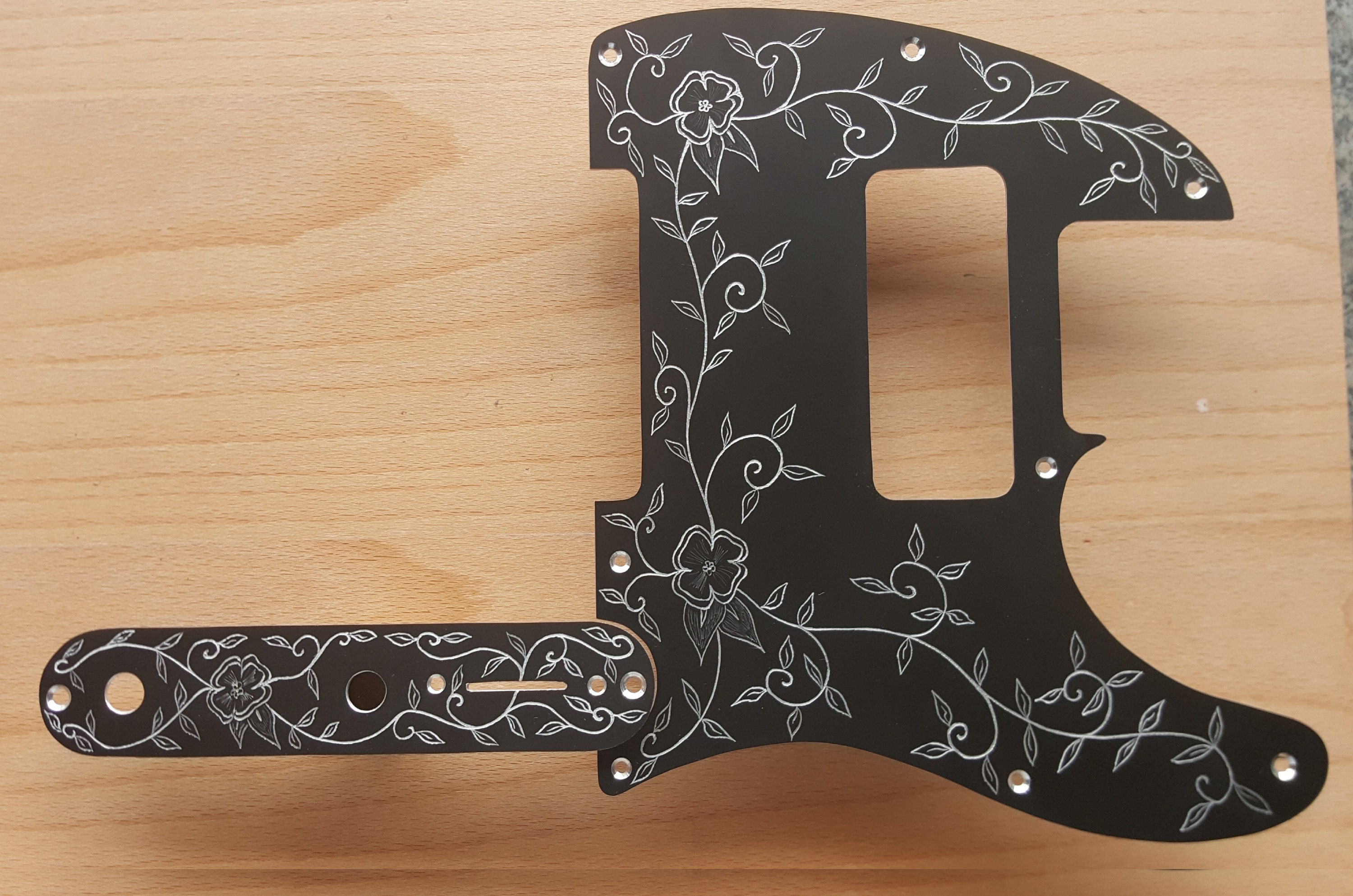 Telecaster Engraved Pickguard and Control Plate Hand Engraved - Etsy