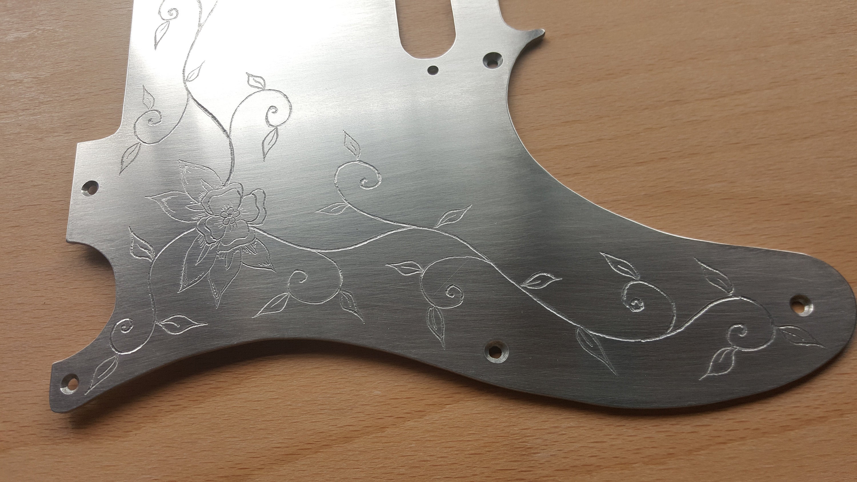 Telecaster Engraved Aluminium Pickguard Hand Formed and Hand - Etsy