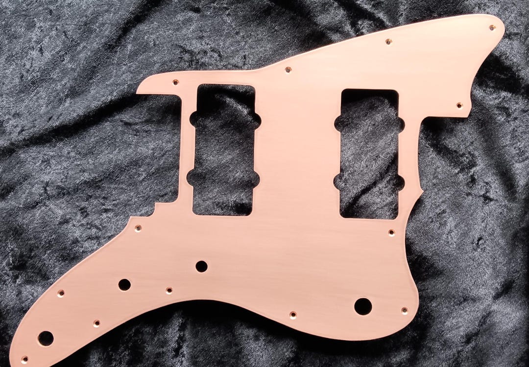 To Fit Squier Affinity Jazzmaster, Solid Copper Pickguard , Totally ...