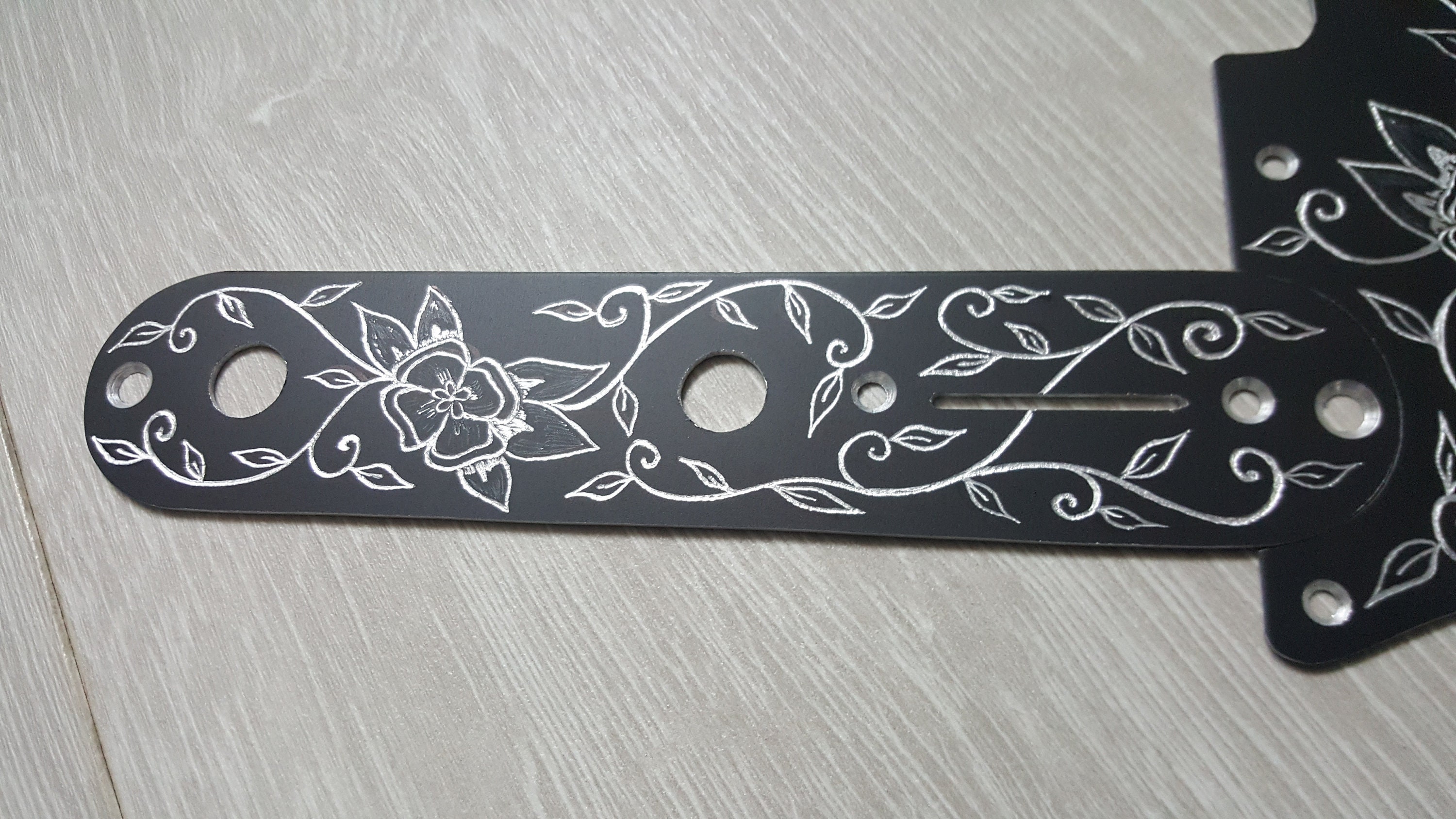 Telecaster Engraved Pickguard and Control Plate Hand Engraved - Etsy