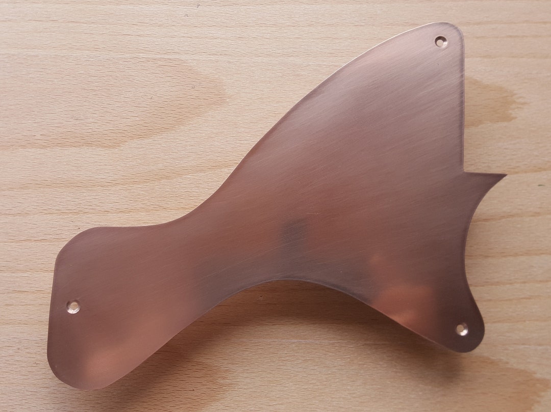 Solid Copper Les Paul Junior Aluminium Pickguard Hand Made for Gibson ...