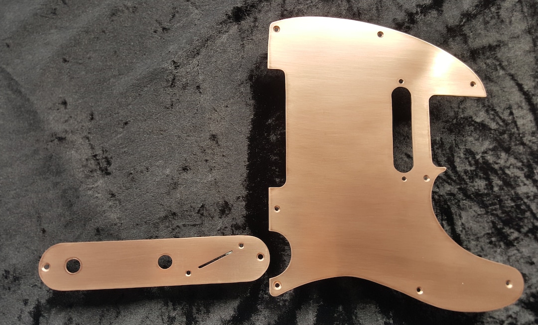 Solid Copper Telecaster Pickguard and Control Plate Hand Made for ...