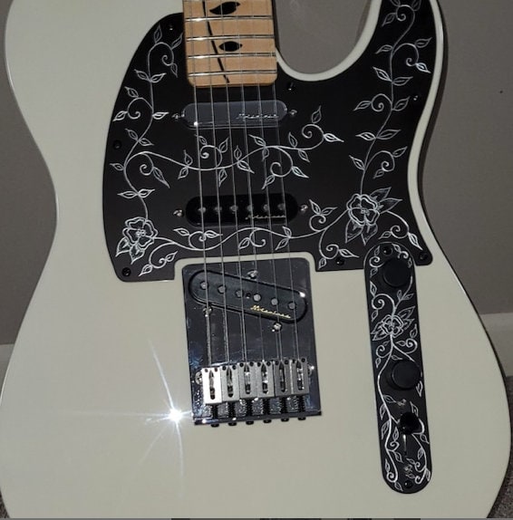 Telecaster Engraved Pickguard and Control Plate Hand Engraved - Etsy