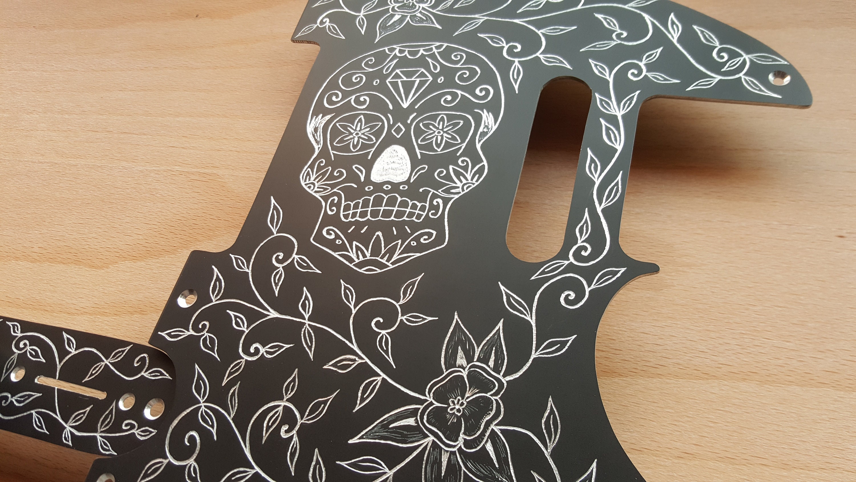 Engraved Telecaster Pickguard Control Plate Set Hand | Etsy