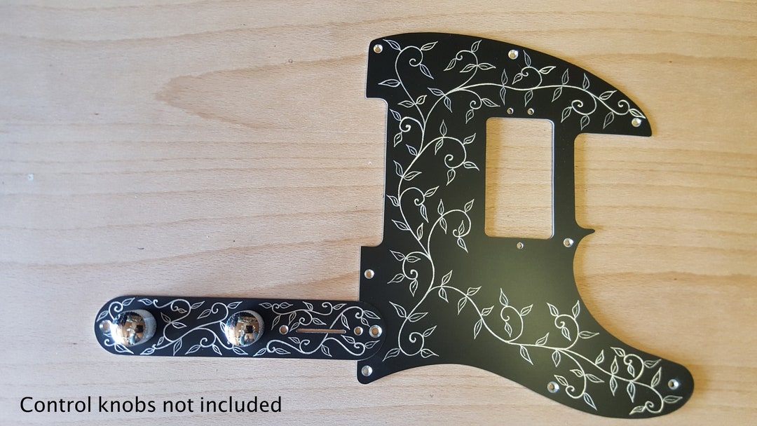 Telecaster Engraved Pickguard and Control Plate, Humbucker Telecaster ...