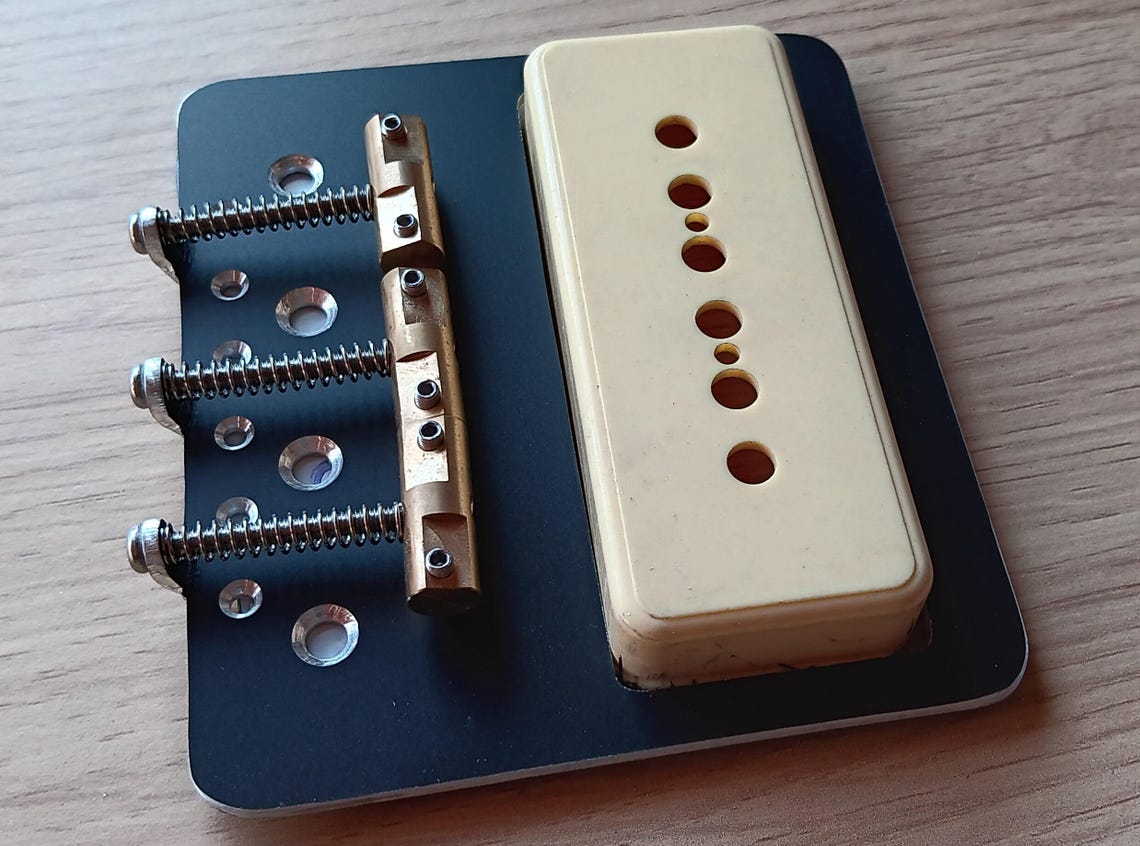 Bigsby Tremolo Bridge for Telecaster Style Guitar to Fit P90 Soapbar ...