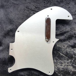 Telecaster Custom Shaped Pickguard, Aluminium Hand Made Pickguard, Fits ...