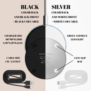 Cute Panda Wireless Charger Kawaii Charging Station for iPhone 13, 12 ...