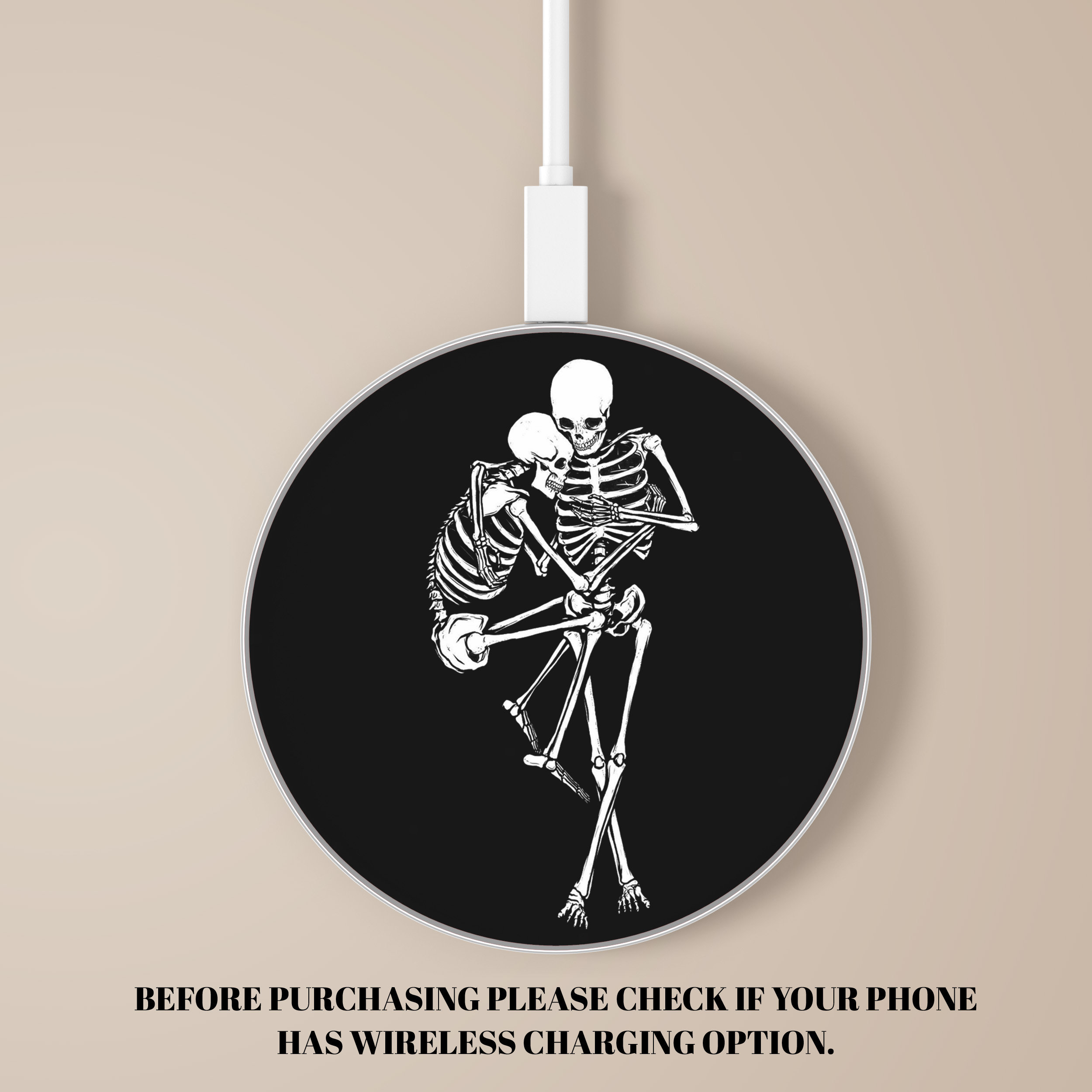 Skeleton Wireless Charger Cute Charging Station Fast Charger - Etsy