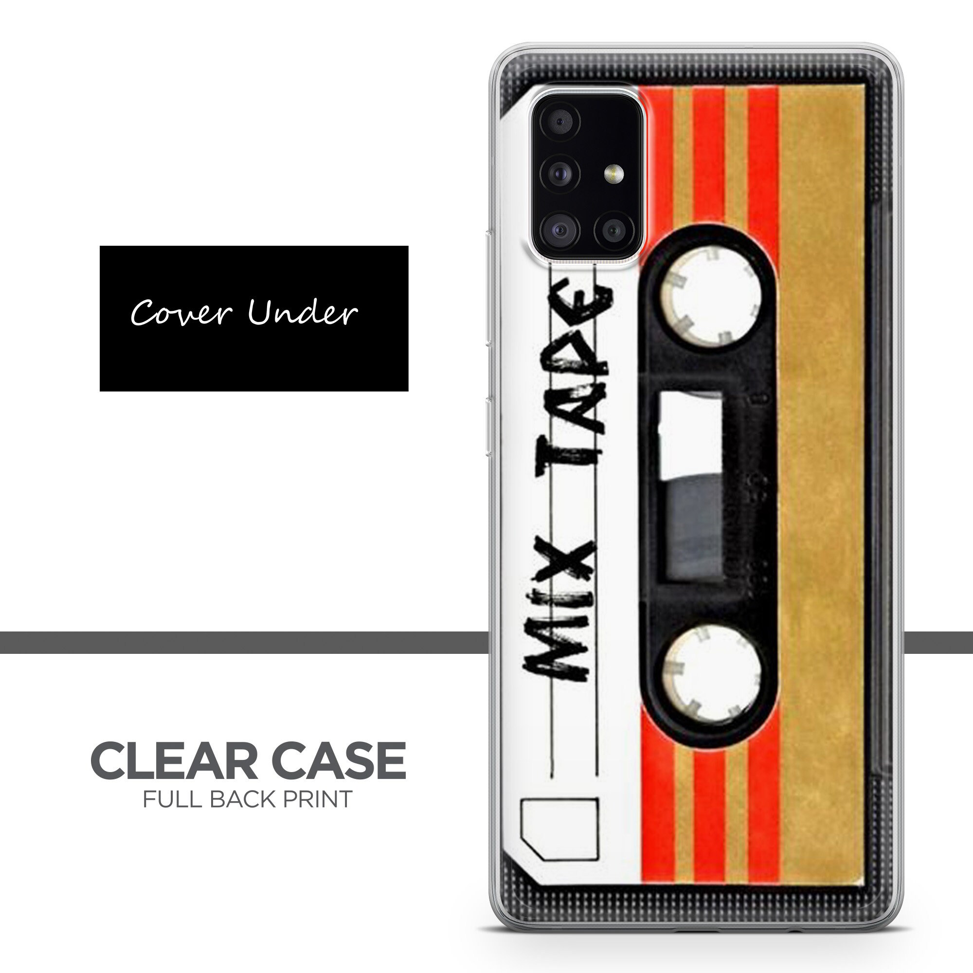 Vintage Audio Tape Phone Case Retro Cover Fit Samsung S26 Ultra, S25 FE ...