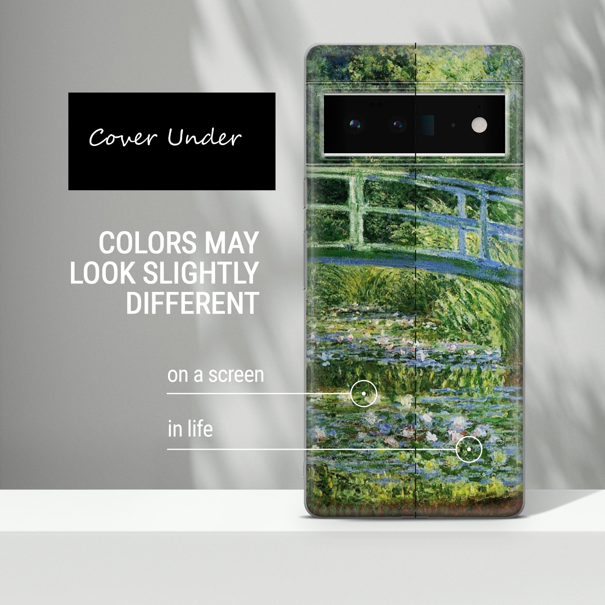 Claude Monet Case Fit Google Pixel 10, Pixel 9 Pro XL, Pixel 8, Pixel 7 ...