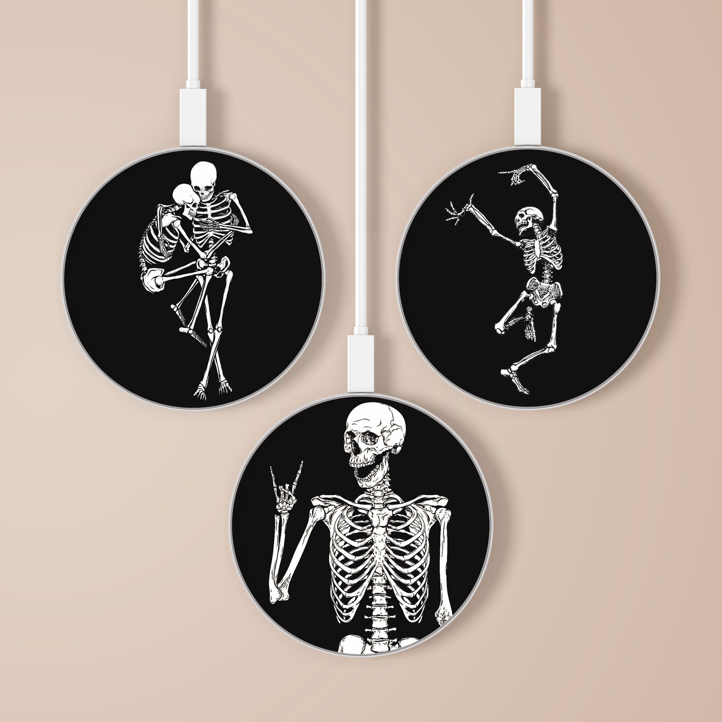 Skeleton Wireless Charger Cute Charging Station Fast Charger - Etsy