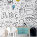 ABC Peel and Stick Wallpaper, Alphabet Removable Wallpaper, ABC ...
