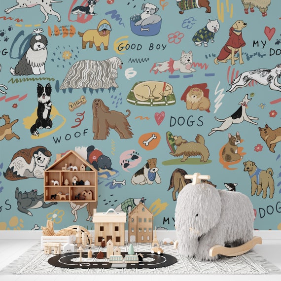 Dog Print Wallpaper For Walls