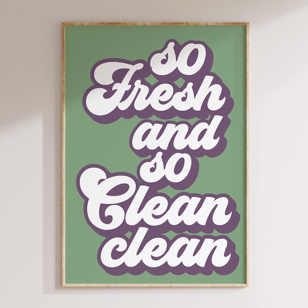 So Fresh and so Clean Clean - Etsy