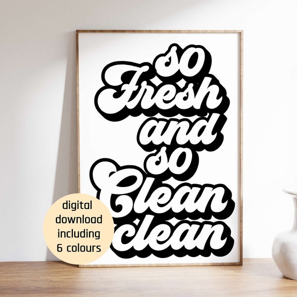 So Fresh so Clean - Etsy