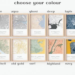 Custom Map Prints Any Location With 3 for 2 Offer - City Print City Map ...