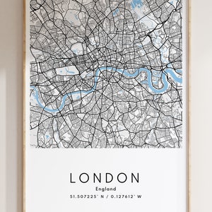 Set of 3 Custom Maps, City Map Prints, Custom Map Print, Custom Any ...