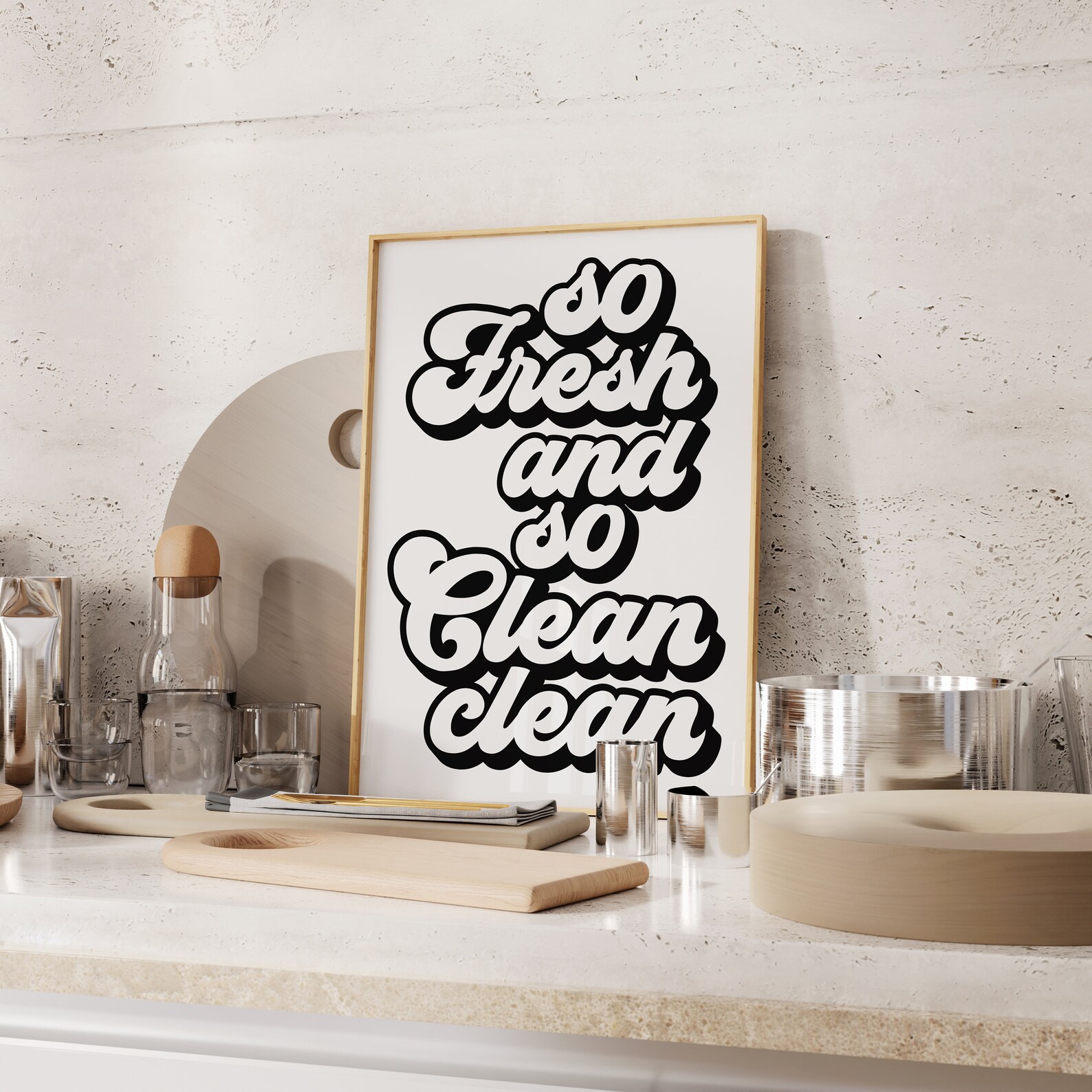 So Fresh and so Clean Retro Print: Bathroom Wall Art (digital Download ...