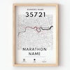Personalisierbares Marathon-Race-Poster - Perfektes Geschenk für Läufer ...