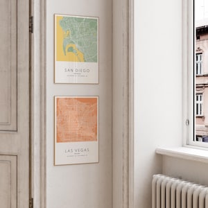 Personalised Map Wall Art, Custom Any Location Map, City Wall Art, City ...