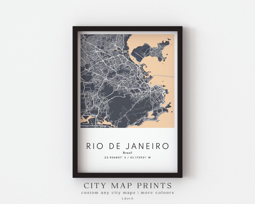 Personalized Map Wall Art, City Map Prints Any Location, Custom Map ...