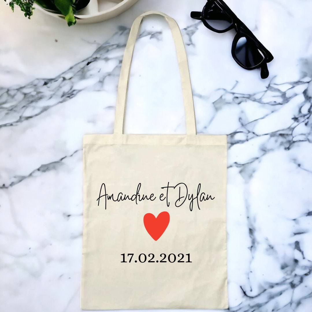 Personalized Tote Bag Special for Couples - Etsy