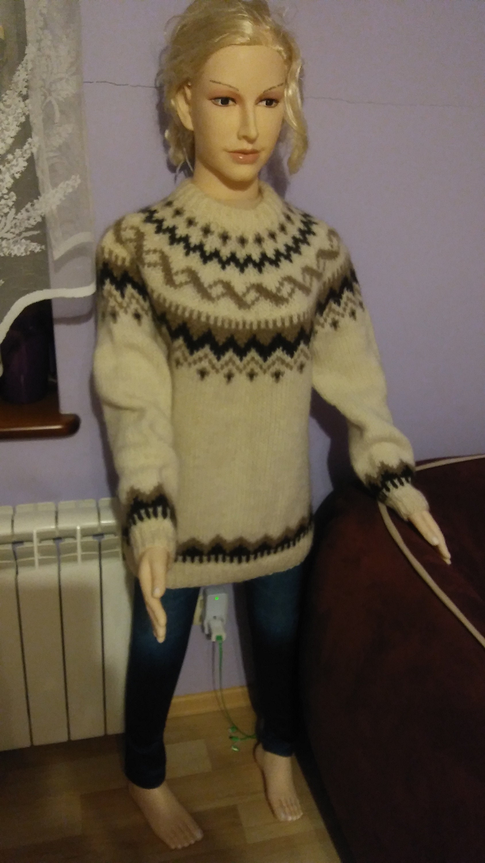 Warm Icelandic Sweater - Etsy