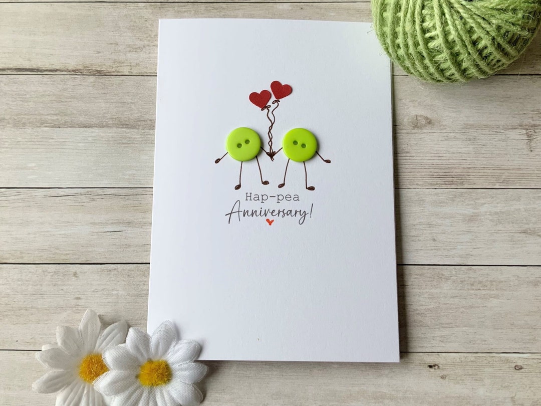 Ha-pea Anniversary Card, Happy Anniversary Wishes - Etsy