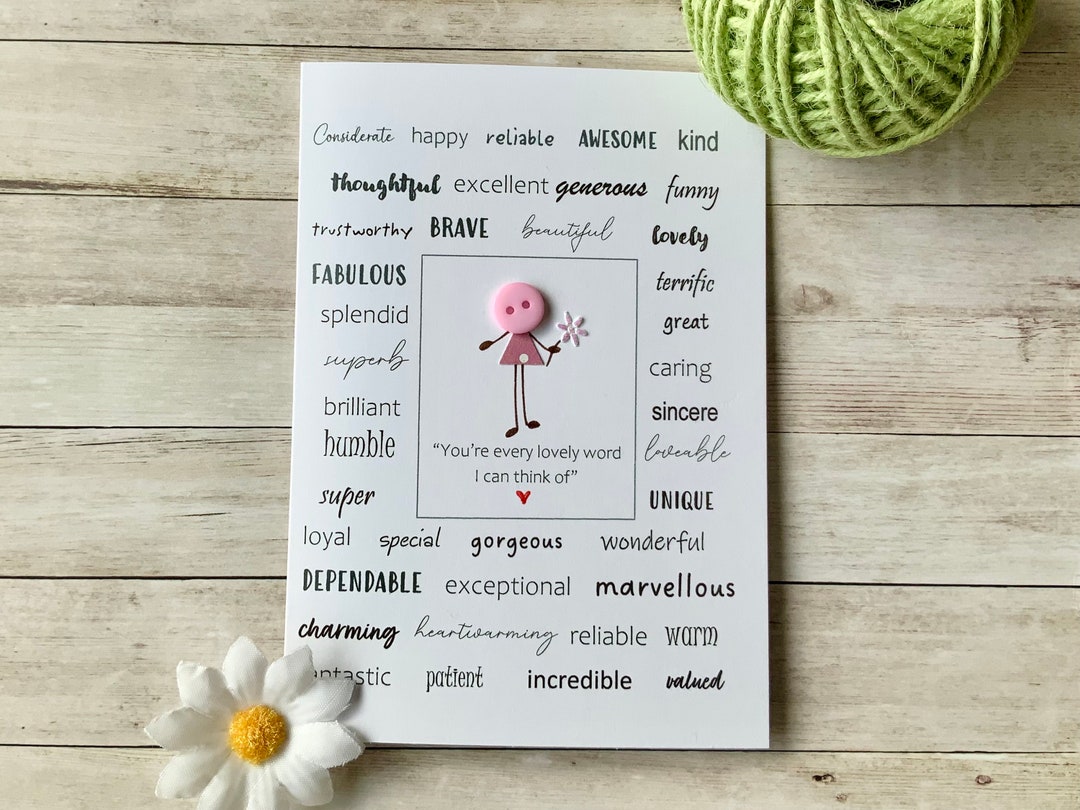 Special Person Card: Handmade Appreciation Card - Etsy