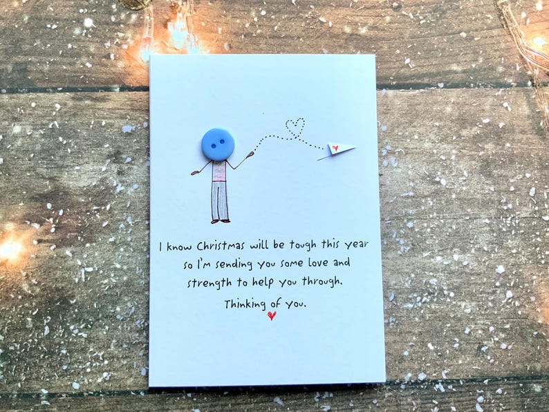 Sympathy Christmas Card: Bereavement Comfort, Thinking of You - Etsy UK