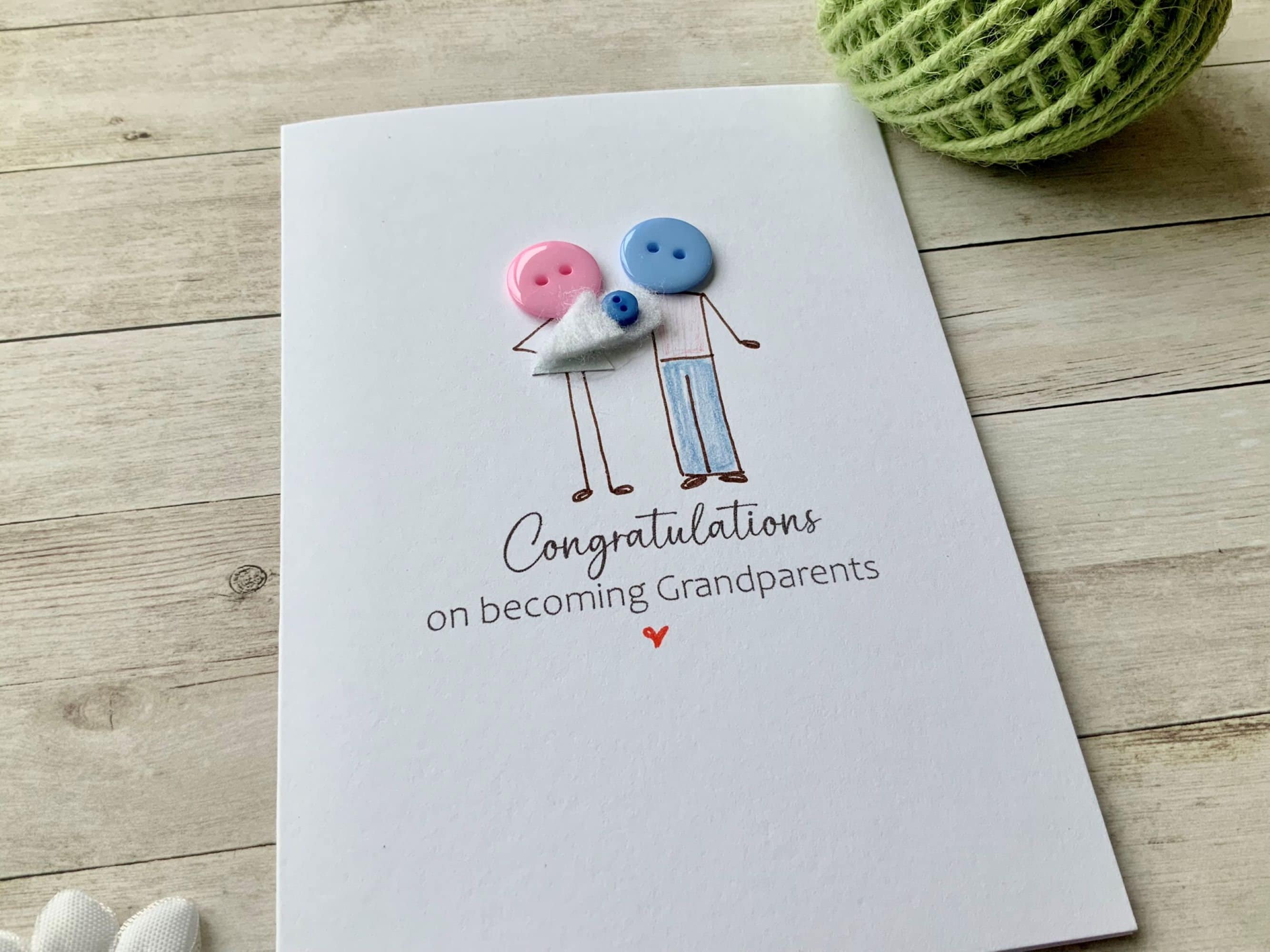 Congratulations on Becoming Grandparents Card - Etsy UK
