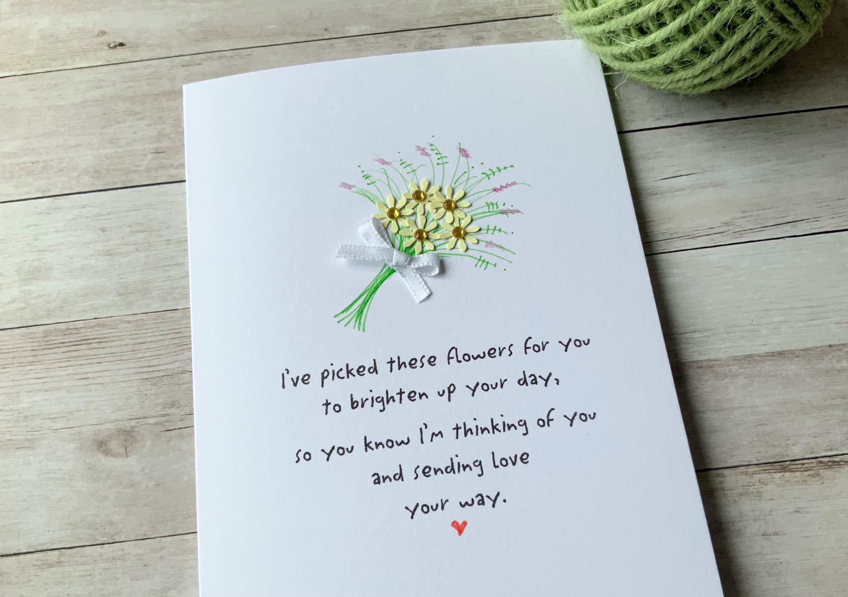 Friendship Card Just Because Cheer up Friend Card Thinking - Etsy