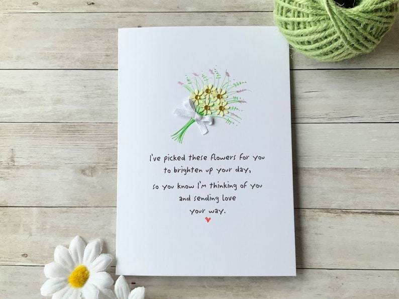 Friendship Card Just Because Cheer up Friend Card Thinking - Etsy