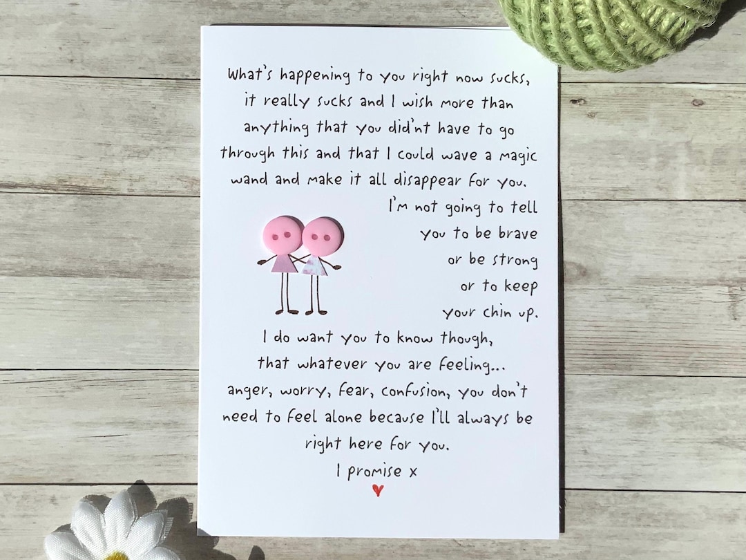 Tough Times Card, Supportive Friend, Always Here for You Card, I've Got ...