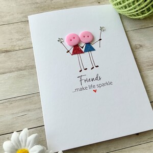 Friends Make Life Sparkle, Friendship Card, - Etsy