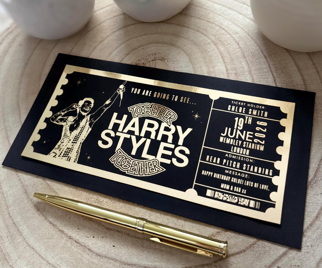 Harry Styles Ticket | Together Together Tour | Personalised | Concert ...