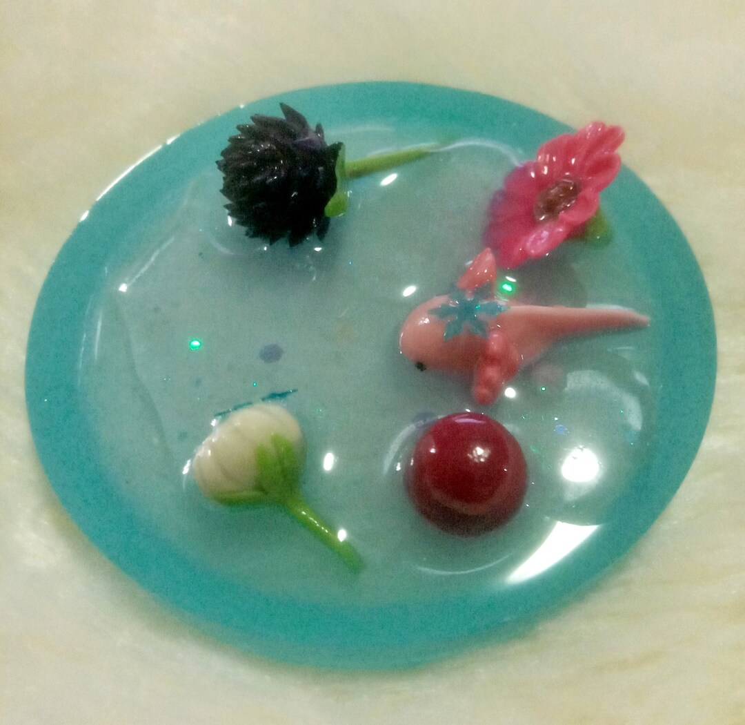 Axolotl Clay, Axolotl Resin, Axolotl in Pond, 3D Fish Trinket Dish ...