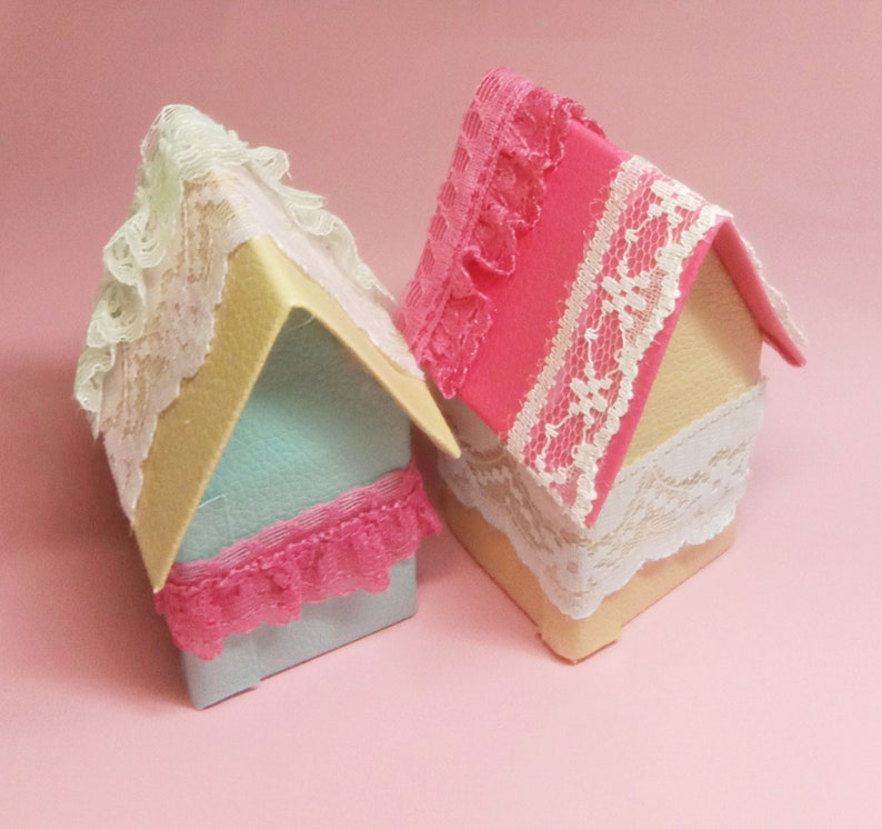 House Figurines, Miniature House, Faux Leather House Model, Scale Model ...