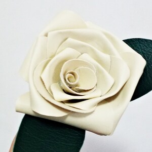 Fake Leather Rose With Stem, Faux Leather Flower, Anniversary Gifts - Etsy